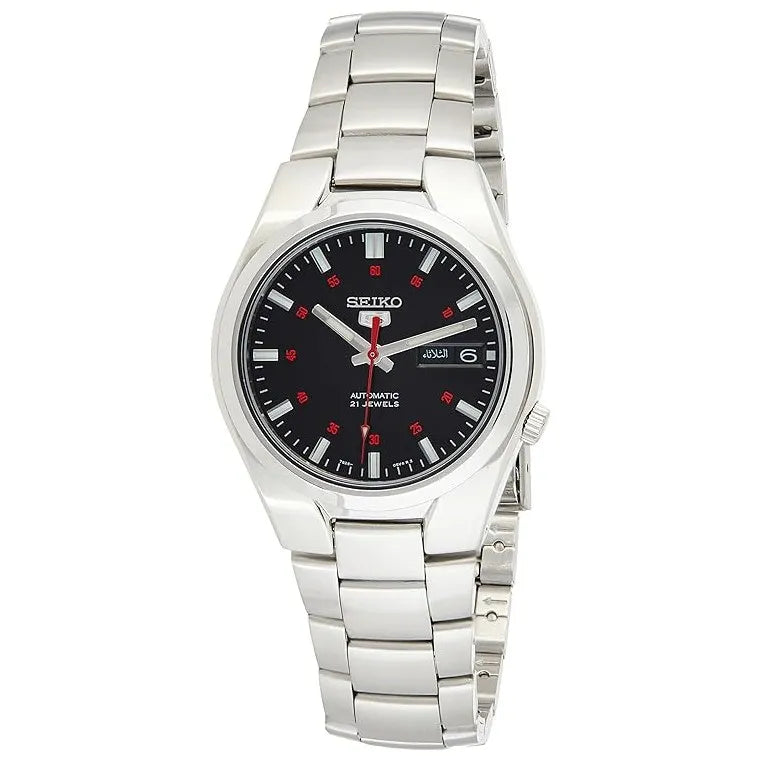 Seiko 5 SNK617K1 Automatic Black Dial Stainless Steel Men’s Watch ...