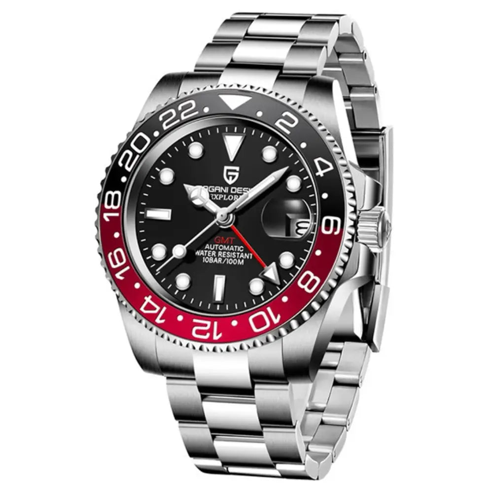 Pagani Design PD1662 - Coke Black Dial Automatic Oyster Stainless Stee ...